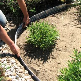 8' Silver Aluminum Garden Edging | Classic Gardens Landscape Supply